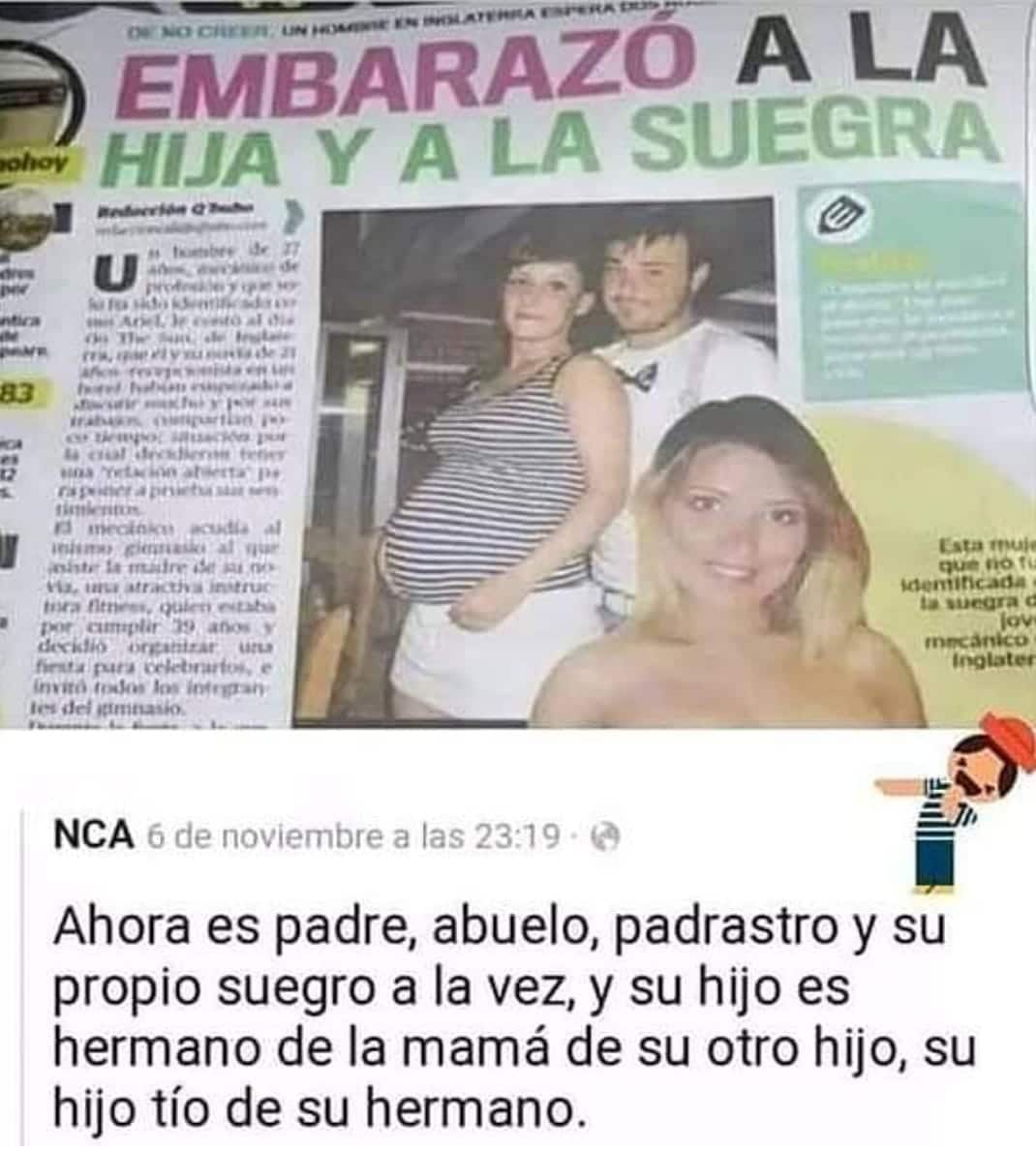 Embarazó a su novia de 21 años y a su suegra, de 39 – El Granero del Sur